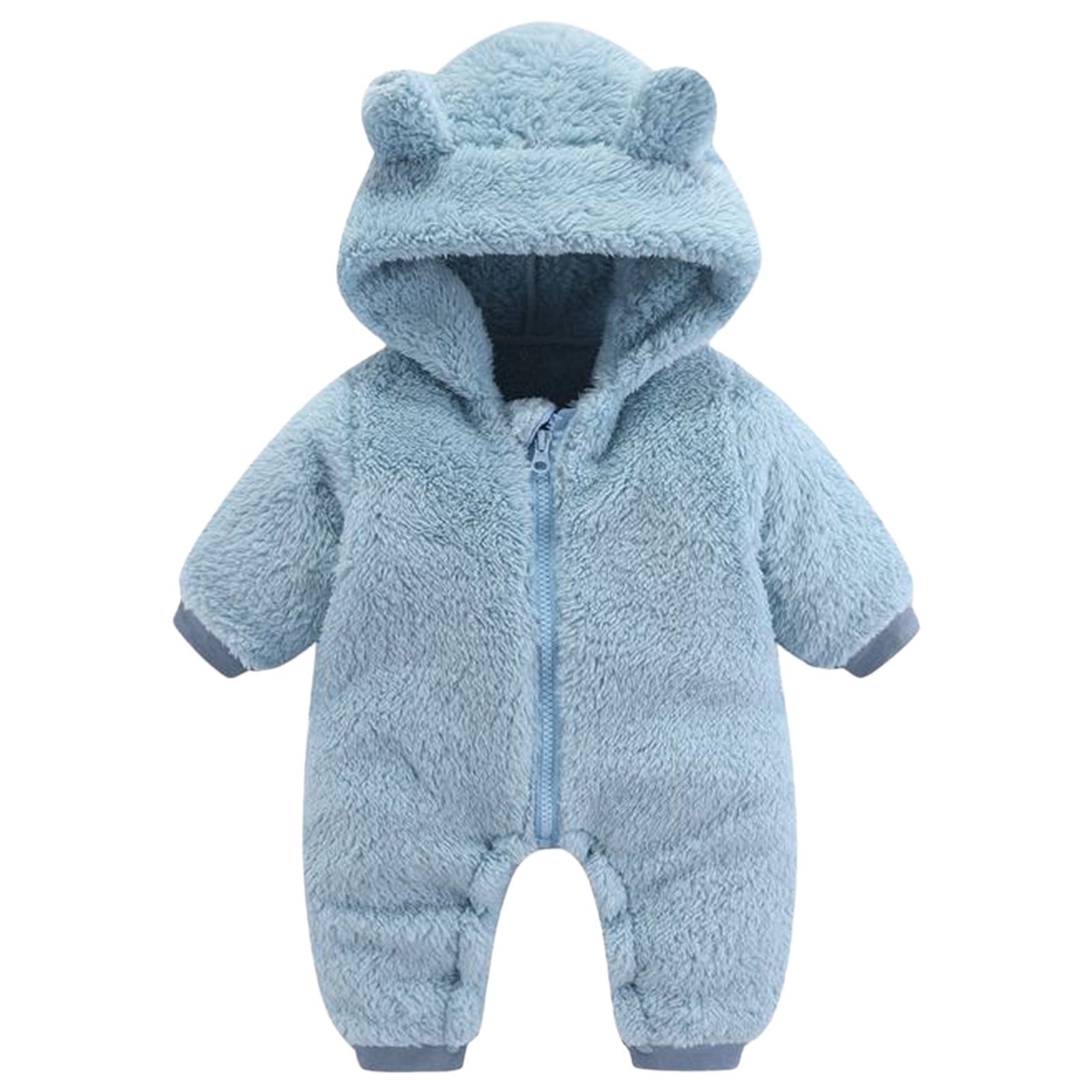 PINQI Children Outerwear 2024 Cute Baby Girls Boys Winter Clothes Snowsuit Teddy Bear Onesie ...