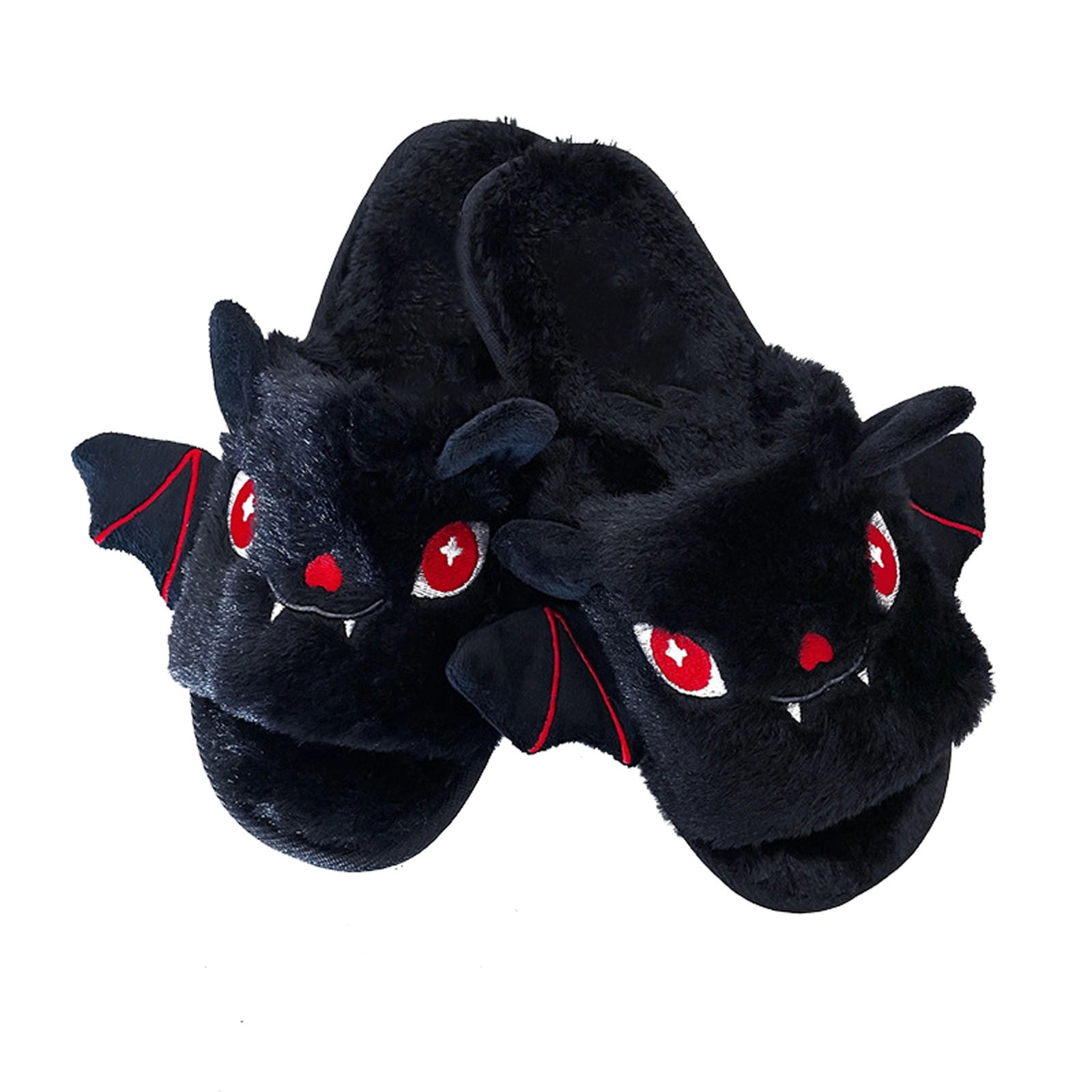 PINQI Fashion Shoes for Kid Boys Girls Slippers Cute Bat Plush Slippers ...