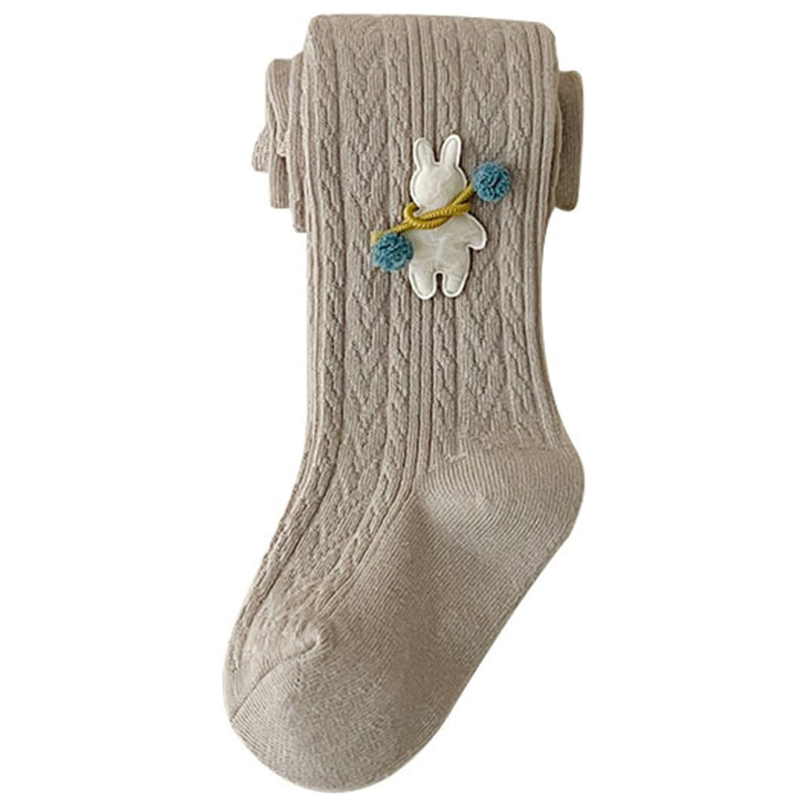 PINQI Girls Easter Bunny Socks Adorable Cotton Rabbit Patterned Socks ...