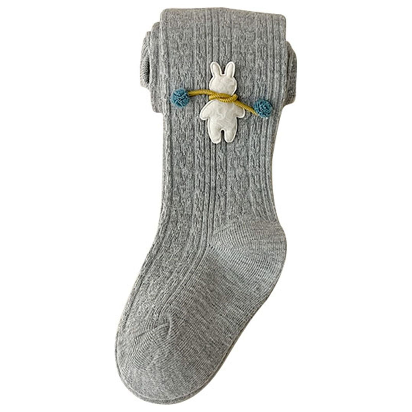 PINQI Girls Easter Bunny Socks Adorable Cotton Rabbit Patterned Socks ...