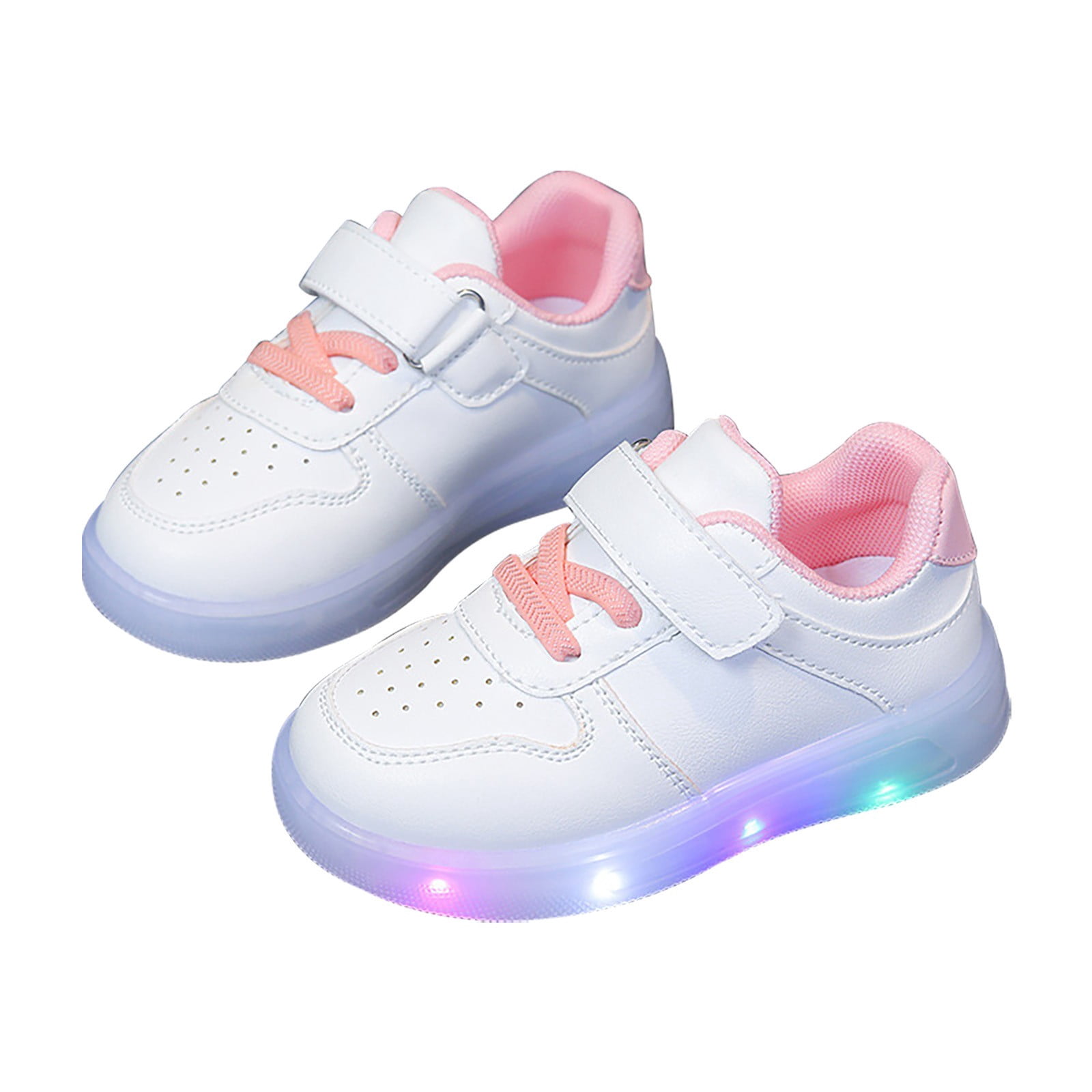 PINQI Kids Light Up Sneakers LED Flashing Tennis Shoes for Boys Girls ...