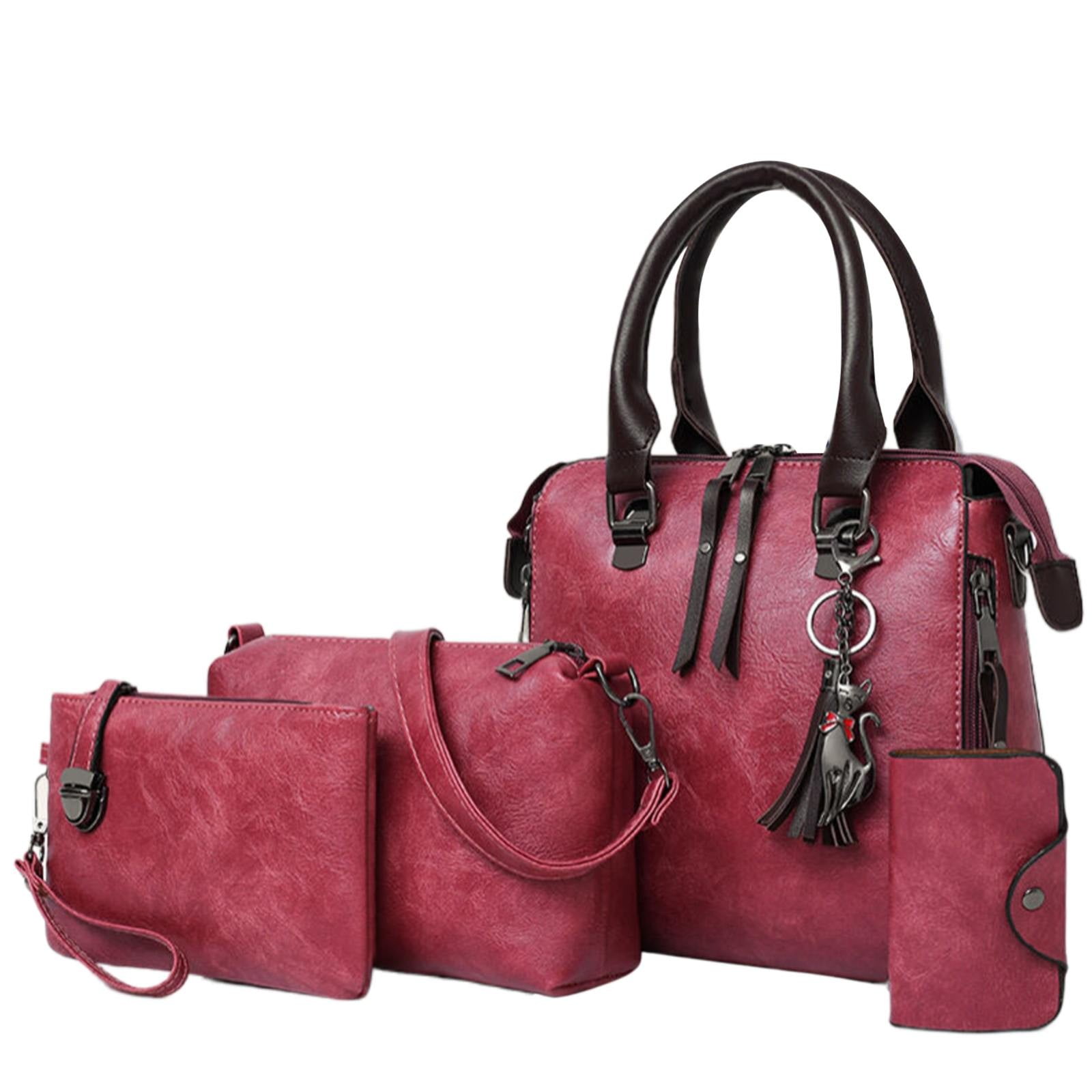 PINQI Lightweight Tote Bag Set for Women Teen Girls Fashion Handbags ...