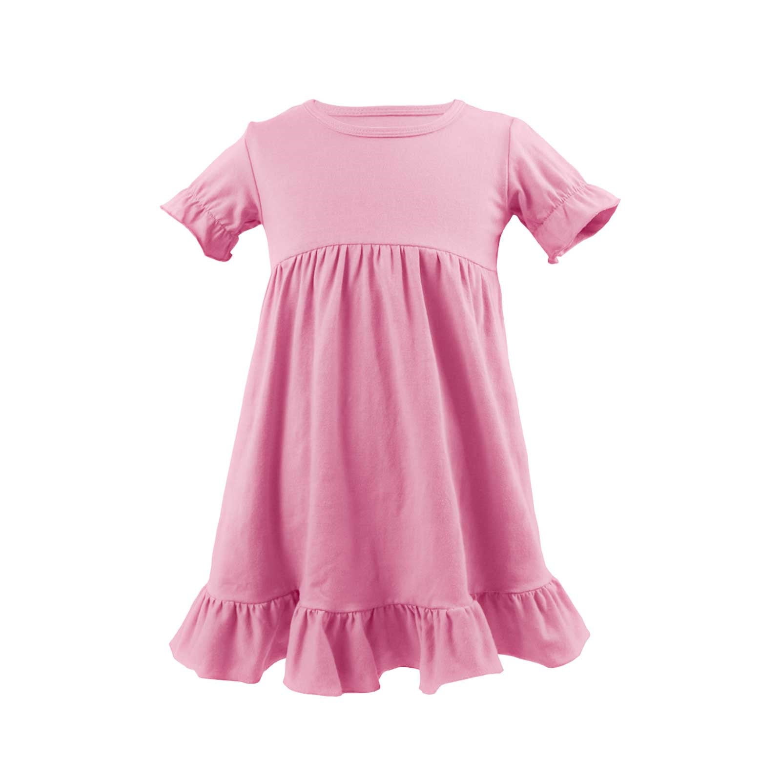 PINQI Princess Sundress for Children Toddler Girl Short Sleeve Round ...