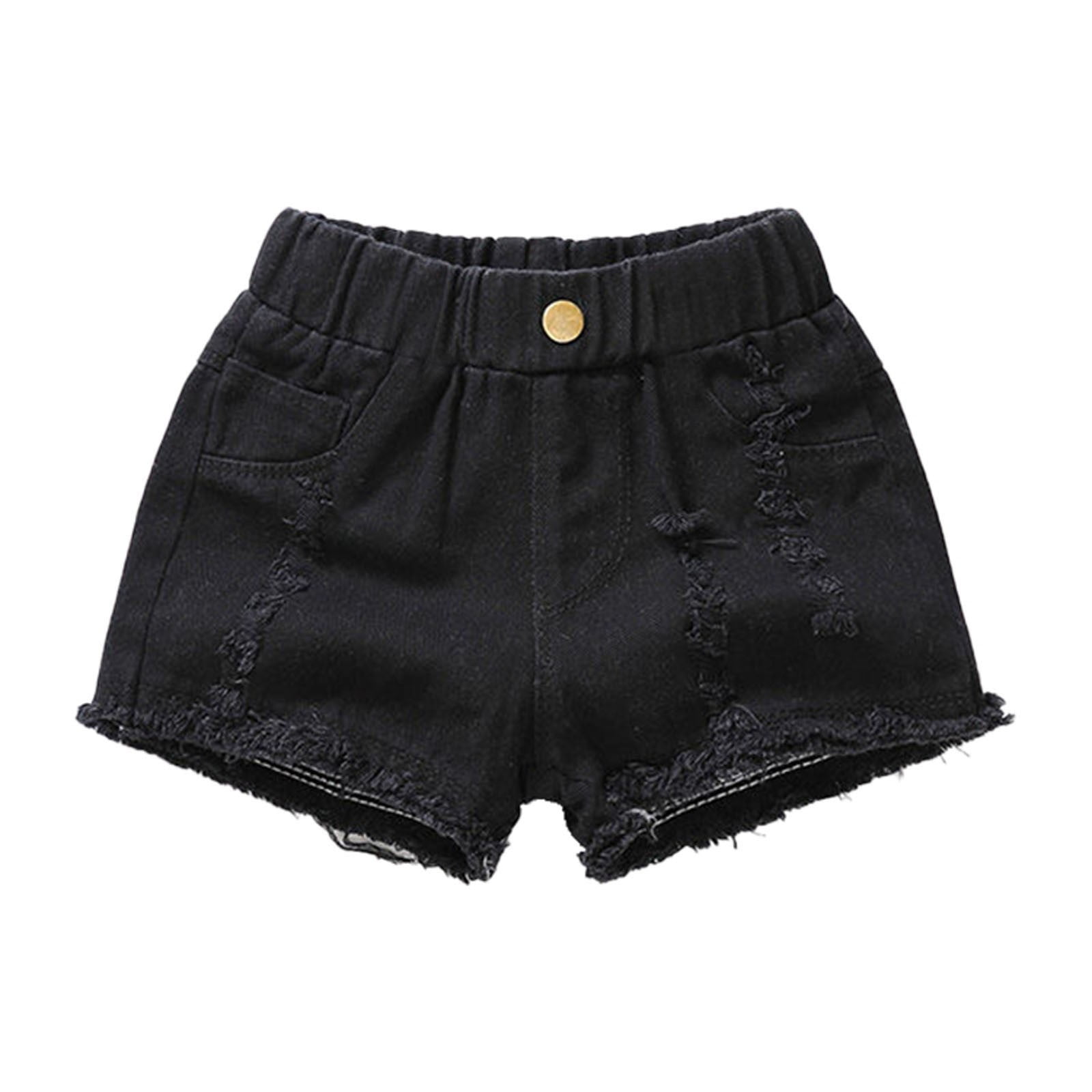 PINQI Running Shorts for Children Kids Denim Shorts With Pocket Girls ...