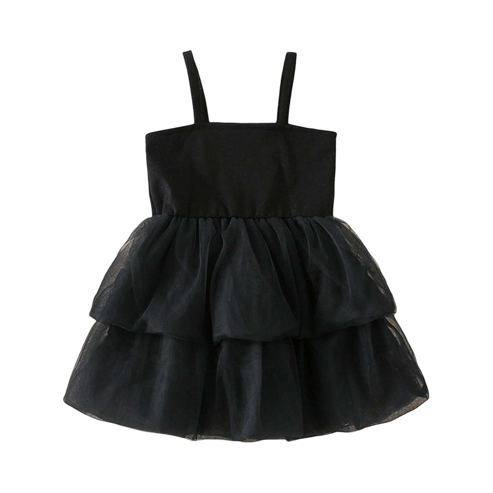 PINQI Summer Little Girls Sundress Baby Girl Cute Tutu Dress Collision ...