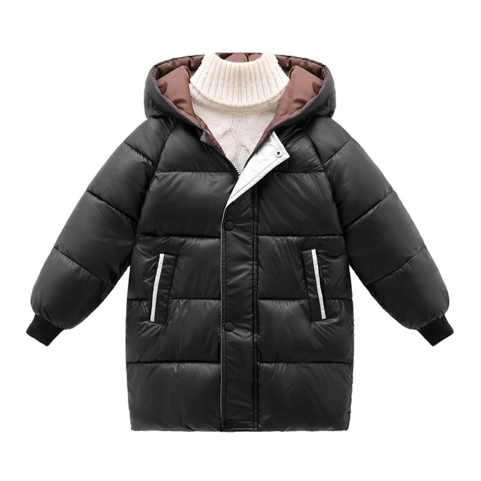 PINQI Toddler Warm Snowsuit Children's Boys Girls Autumn Winter Long Hooded Warm Padded Coat ...