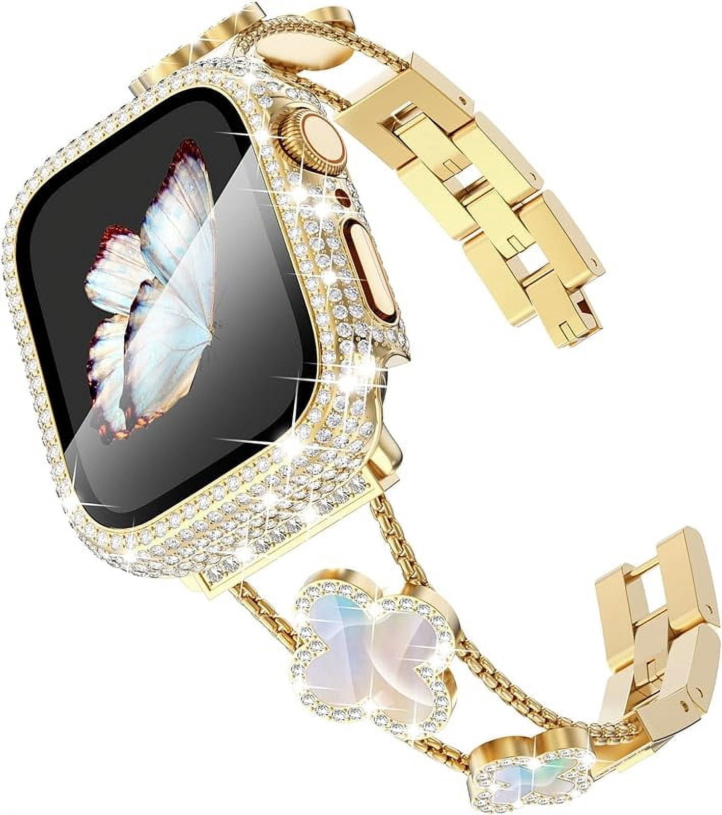 PINSAI Compatible with Gold Apple Watch Bands 40mm for Women, Jewelry ...