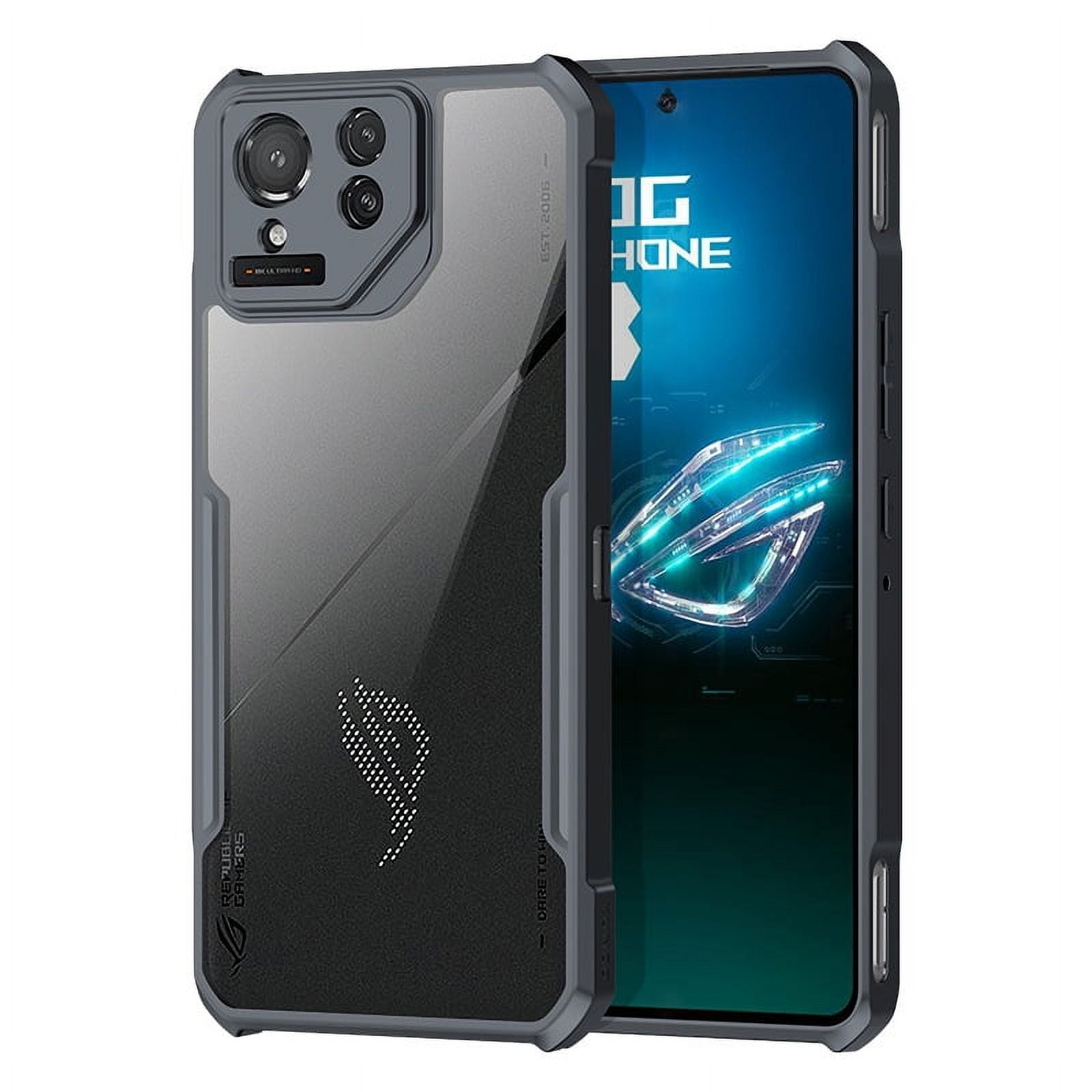 PINSAI for ASUS ROG Phone 8 Pro Case Soft TPU Bumper + Acrylic Back ...