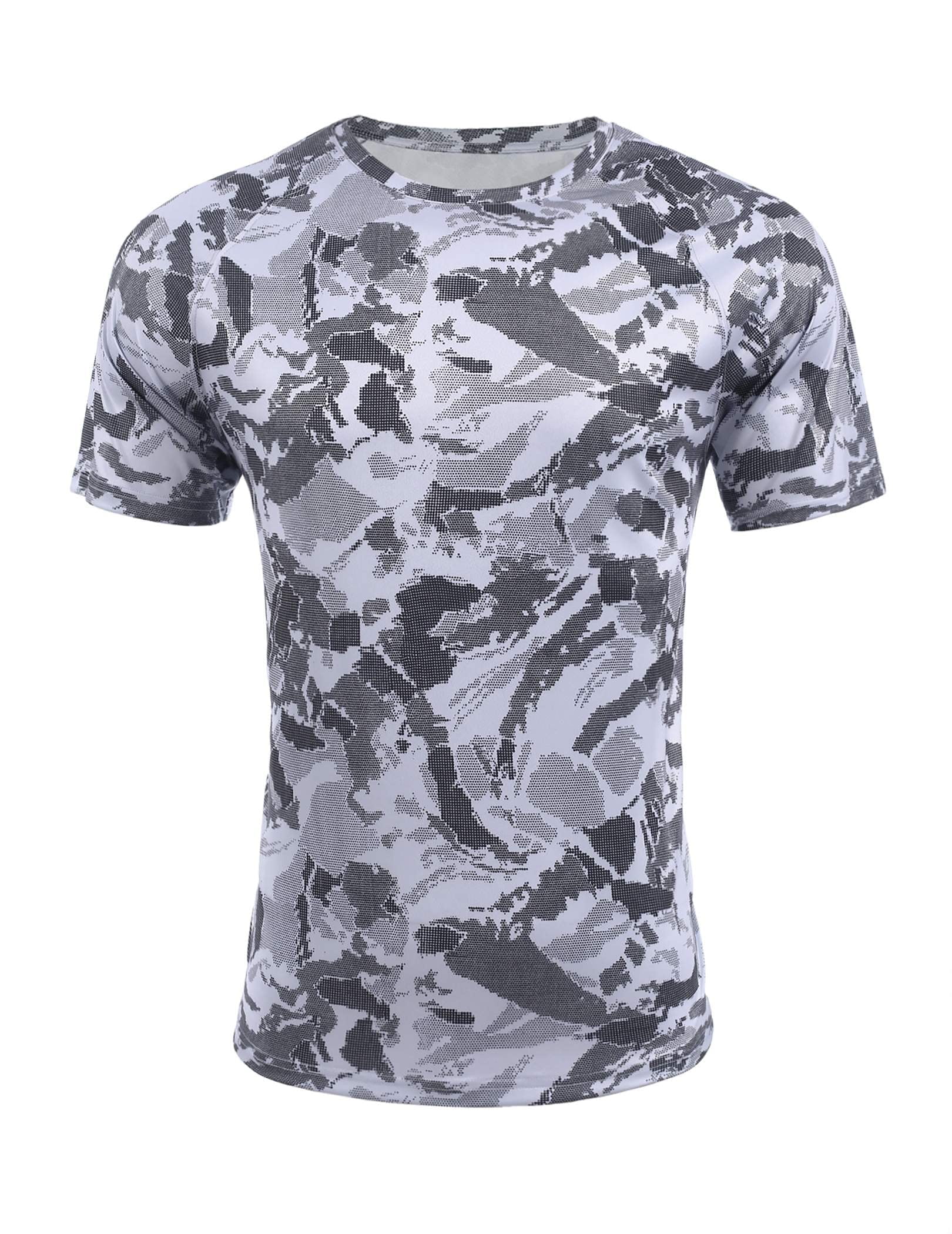 Pinspark Men's Rash Guard Swim Shirt UPF50+ Sun Protection Quick Dry ...
