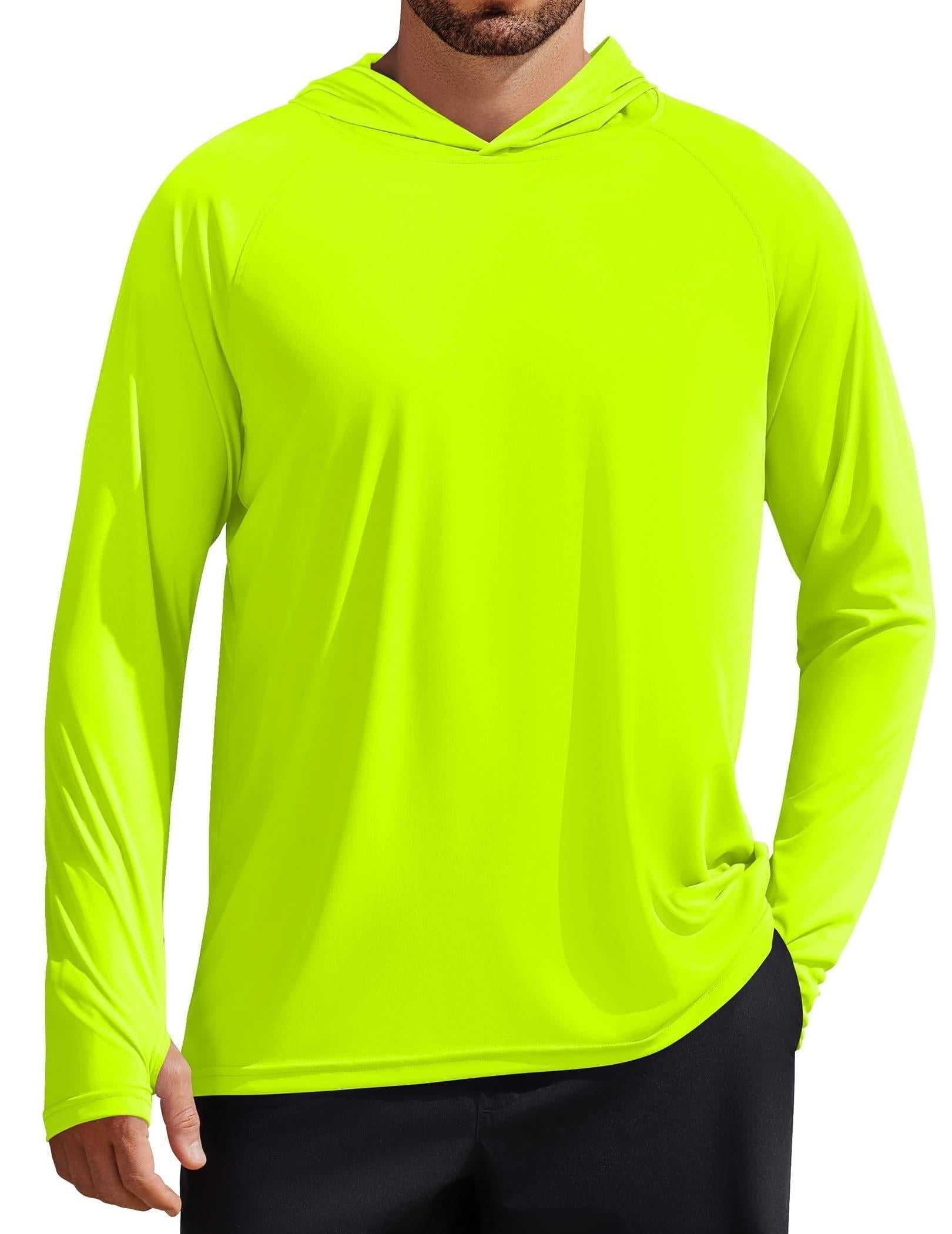 Pinspark Men's UPF 50+ Long Sleeve Rash Guard - Sun Protection Hoodie ...