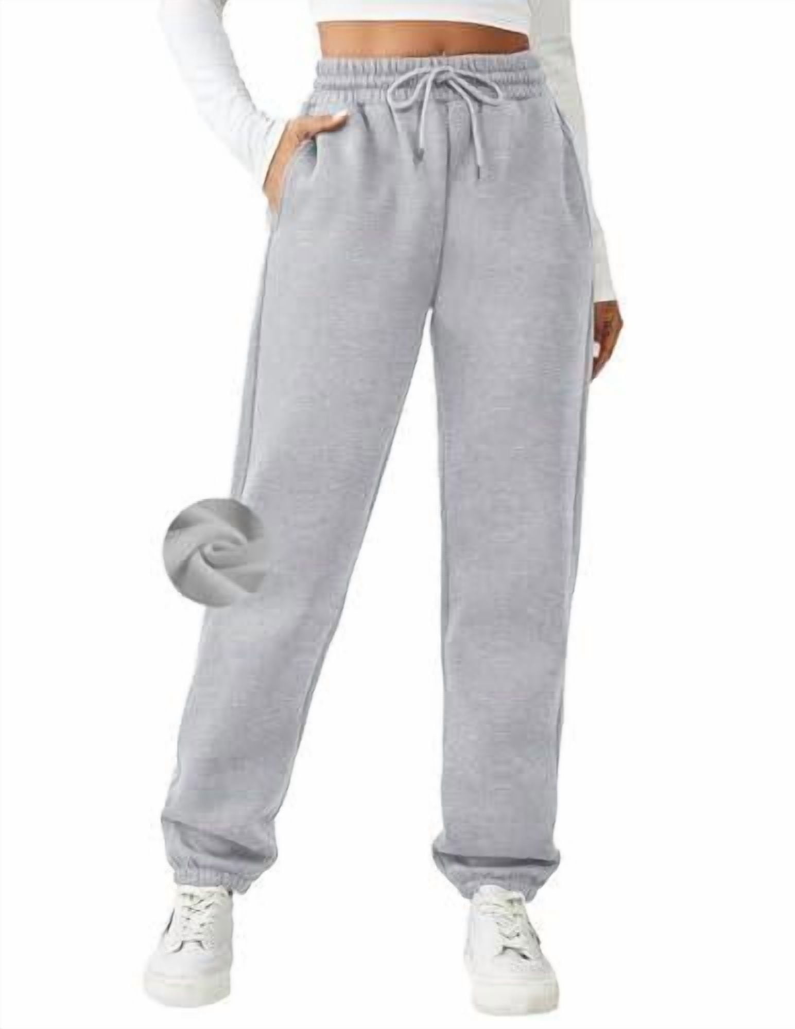 Pinspark Sweatpants Women Fleece Sweatpant Baggy Winter Warm Joggers ...