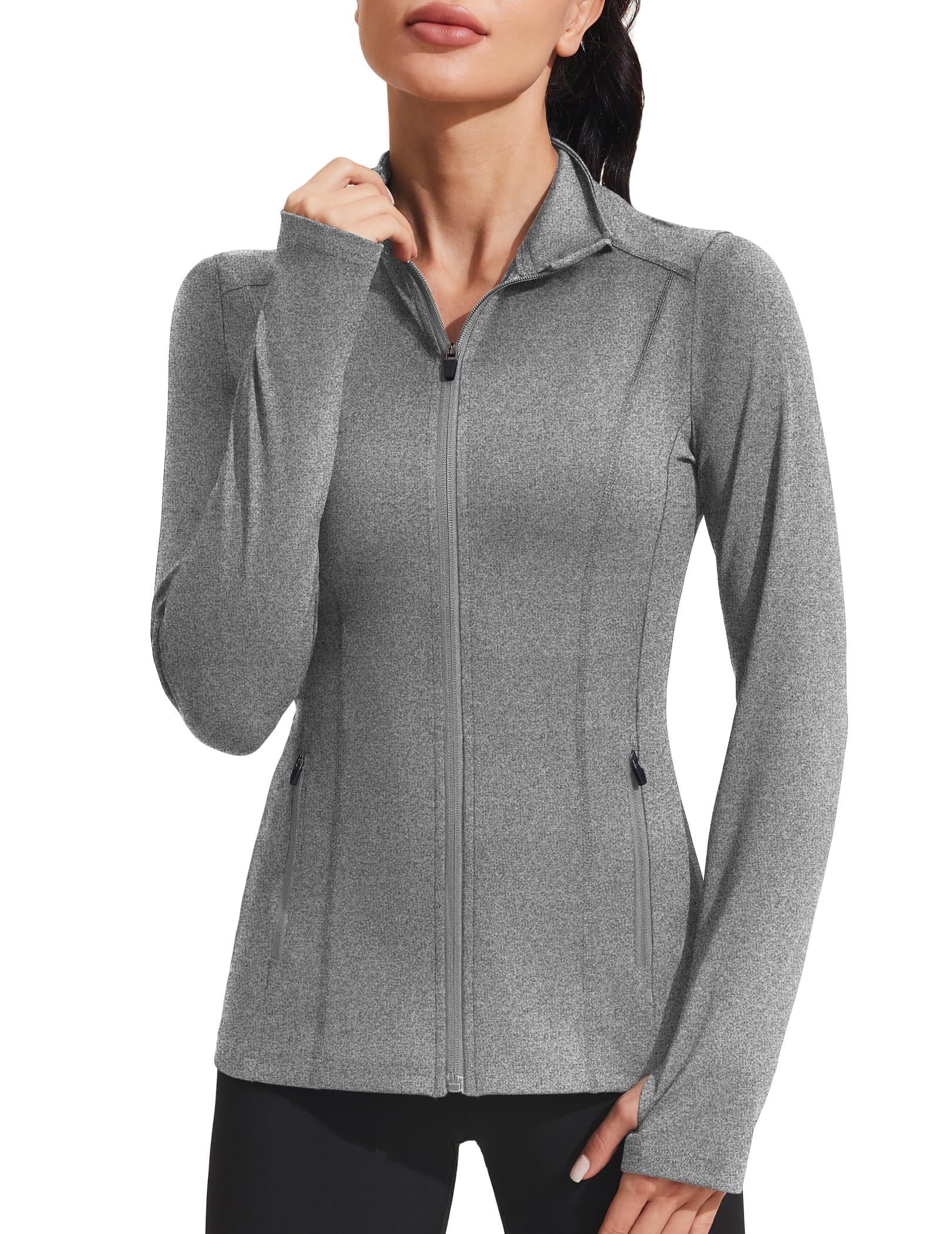 Pinspark Workout Jackets for Women Athletic Running Gym Yoga Jacket ...
