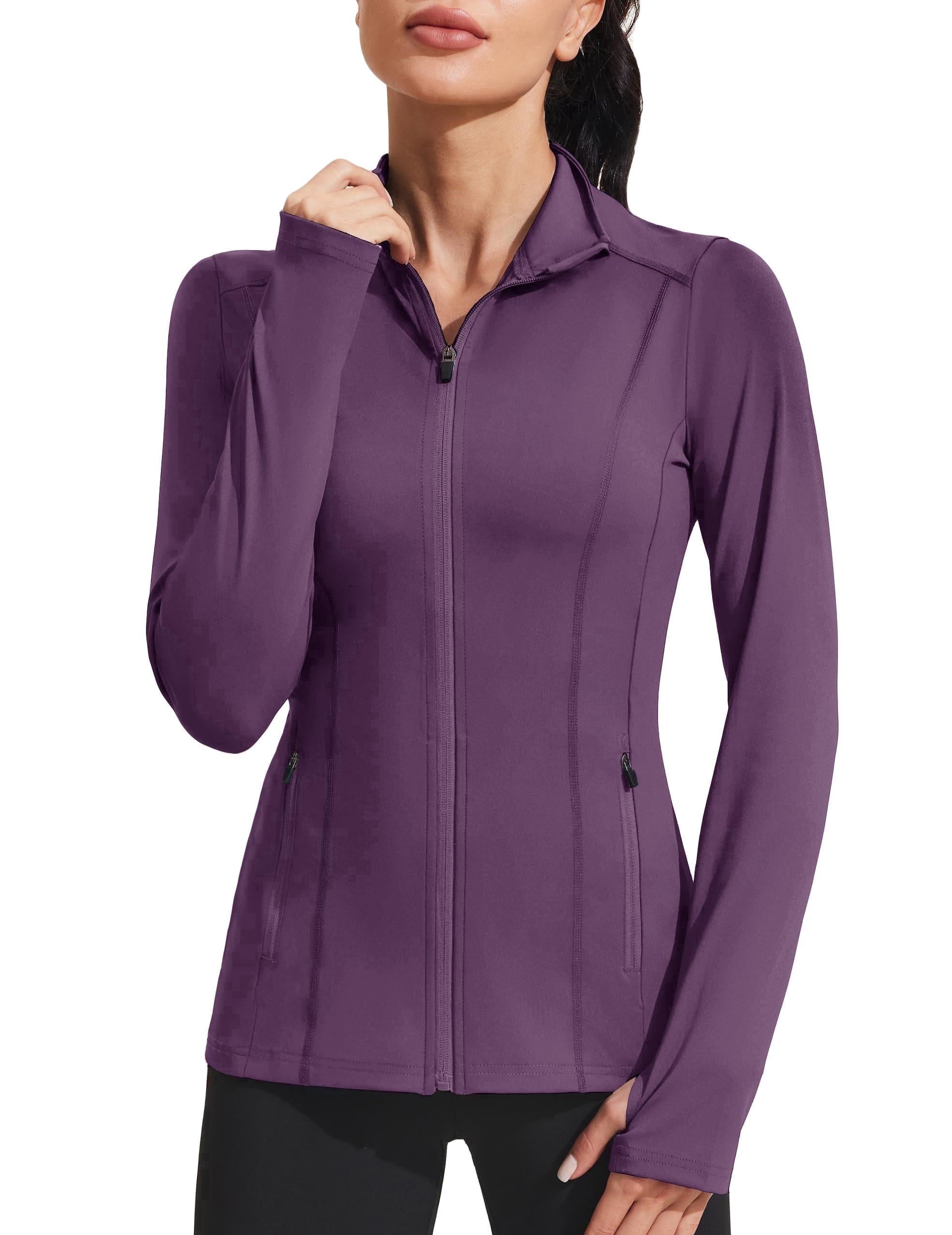 Pinspark Workout Jackets for Women Athletic Running Gym Yoga Jacket ...
