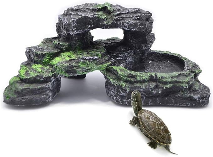 PINVNBY Turtles Dock for Aquarium Reptile Basking Platform for Turtles ...