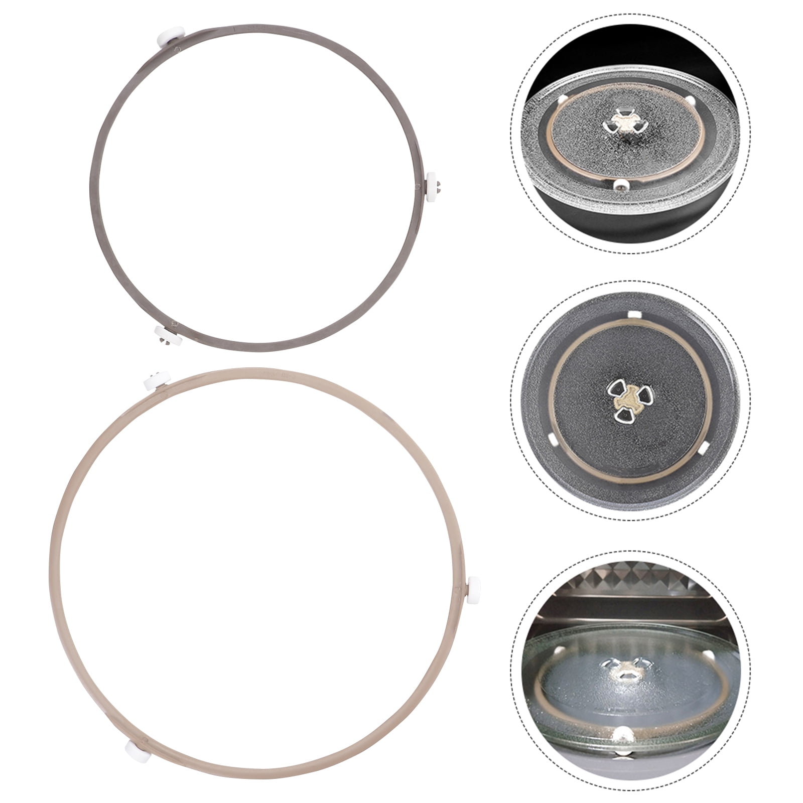 2pcs Small Rotating Plate Microwave Oven Accessories, Glass Turntable ...