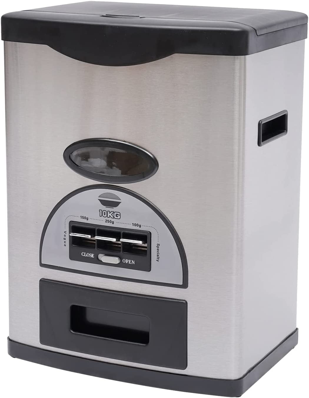 PIOJNYEN Auto Rice Dispenser Container, Stainless Steel Rice Storage ...