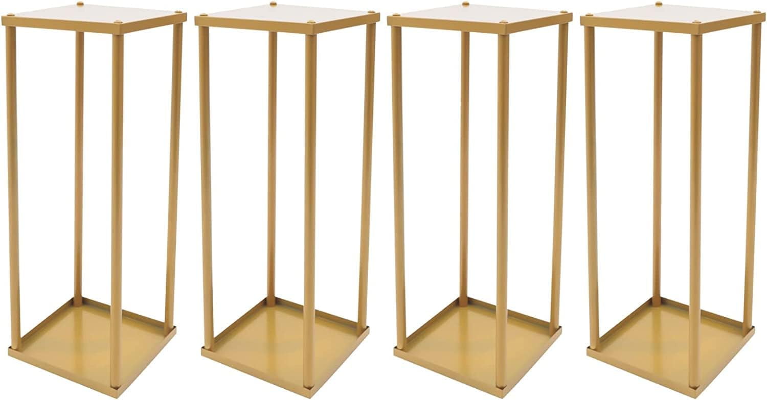 PIOJNYEN Column Vases Wedding Centerpieces for Tables - 4 Pcs Metal ...