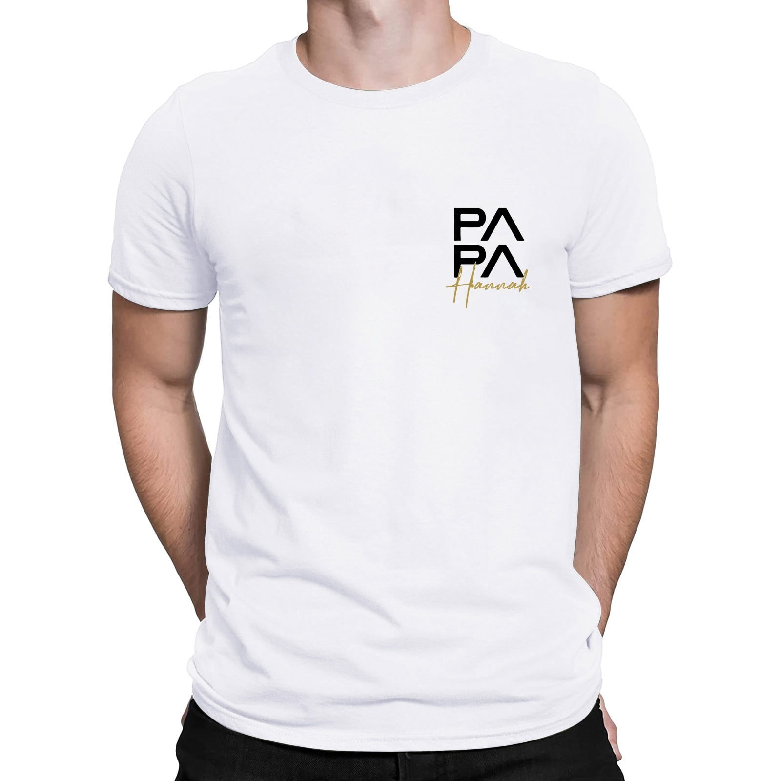 PIOMLL Mens T Shirts Dad Comfortable Round Neck Short Sleeve With ...