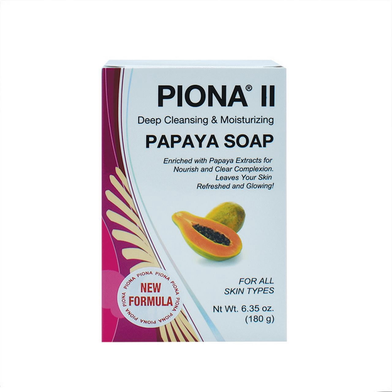 PIONA ll Deep Cleansing & Moisturizing PAPAYA Soap 6.35 Oz. - Walmart.com
