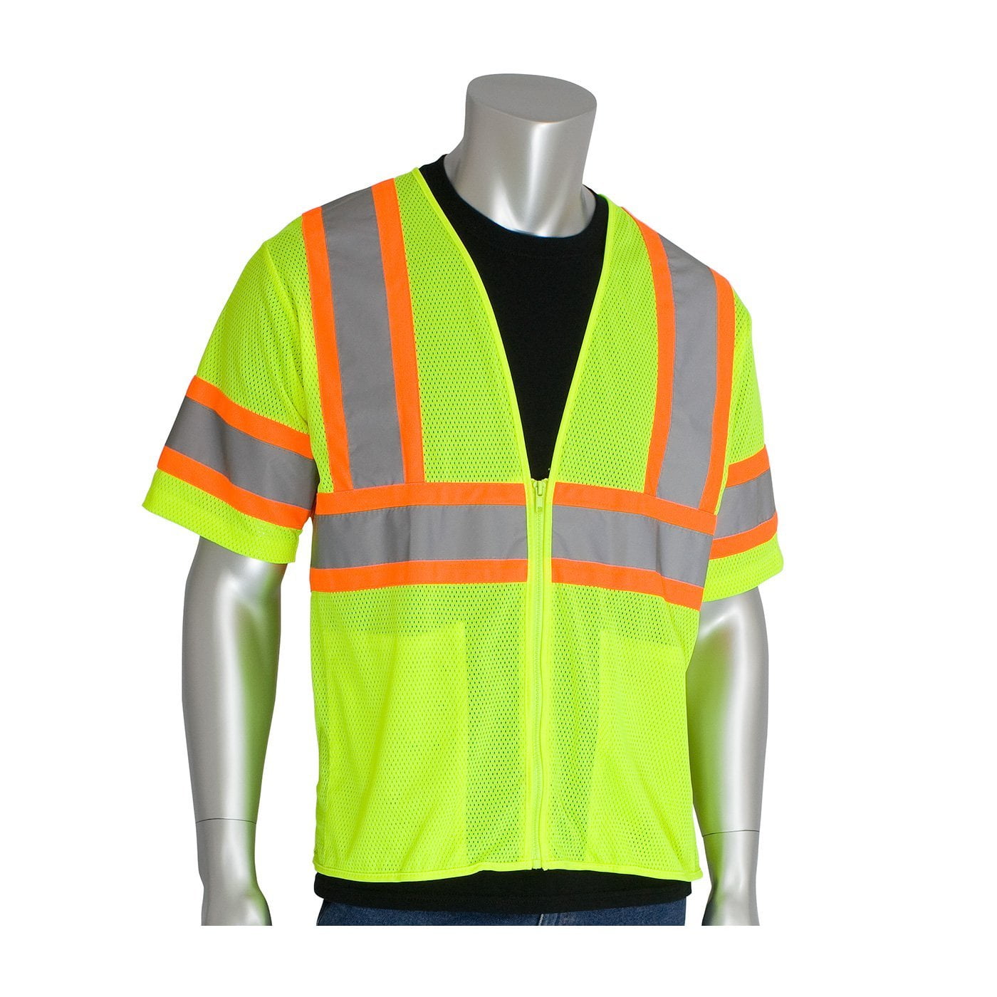 PIP 303-HSVPLY-4X ANSI Class 3 Value Two Tone Mesh Vest - Walmart.com