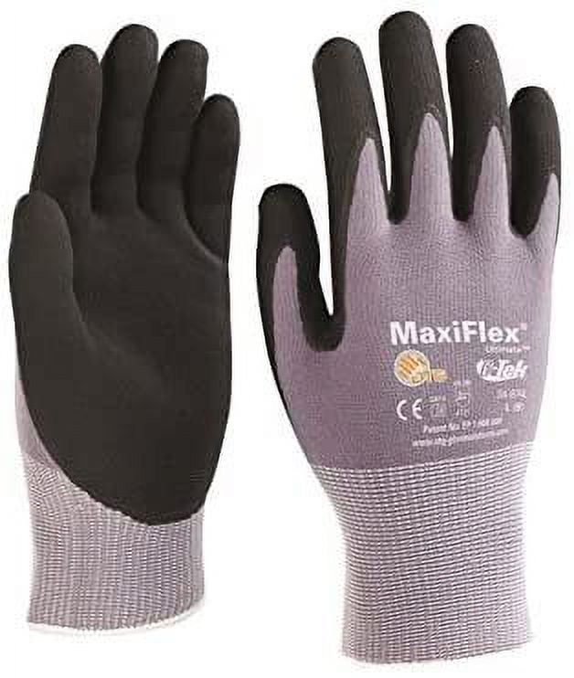 PIP MaxiFlex Ultimate 34-874T Grey/Black XXL Nylon Work Gloves - Nitrile/Nitrile Foam Palm ...