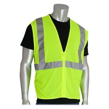 Enguard LIME Poly Mesh FR Reflective Safety Vest, Class 2 - XL ...