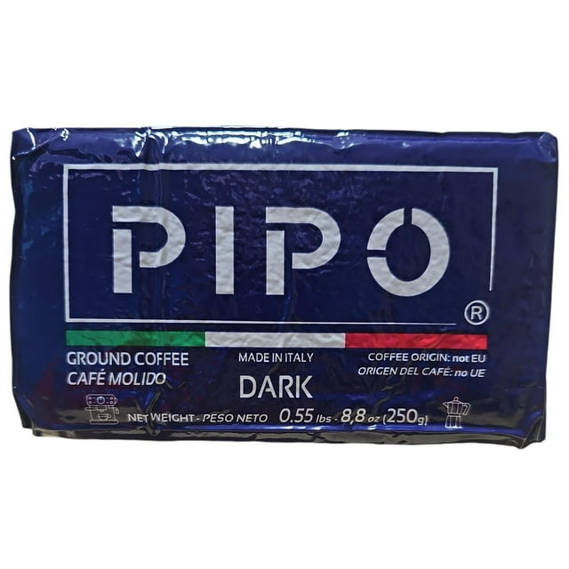 PIPO Ground Coffee Dark Made in Italy - Walmart.com