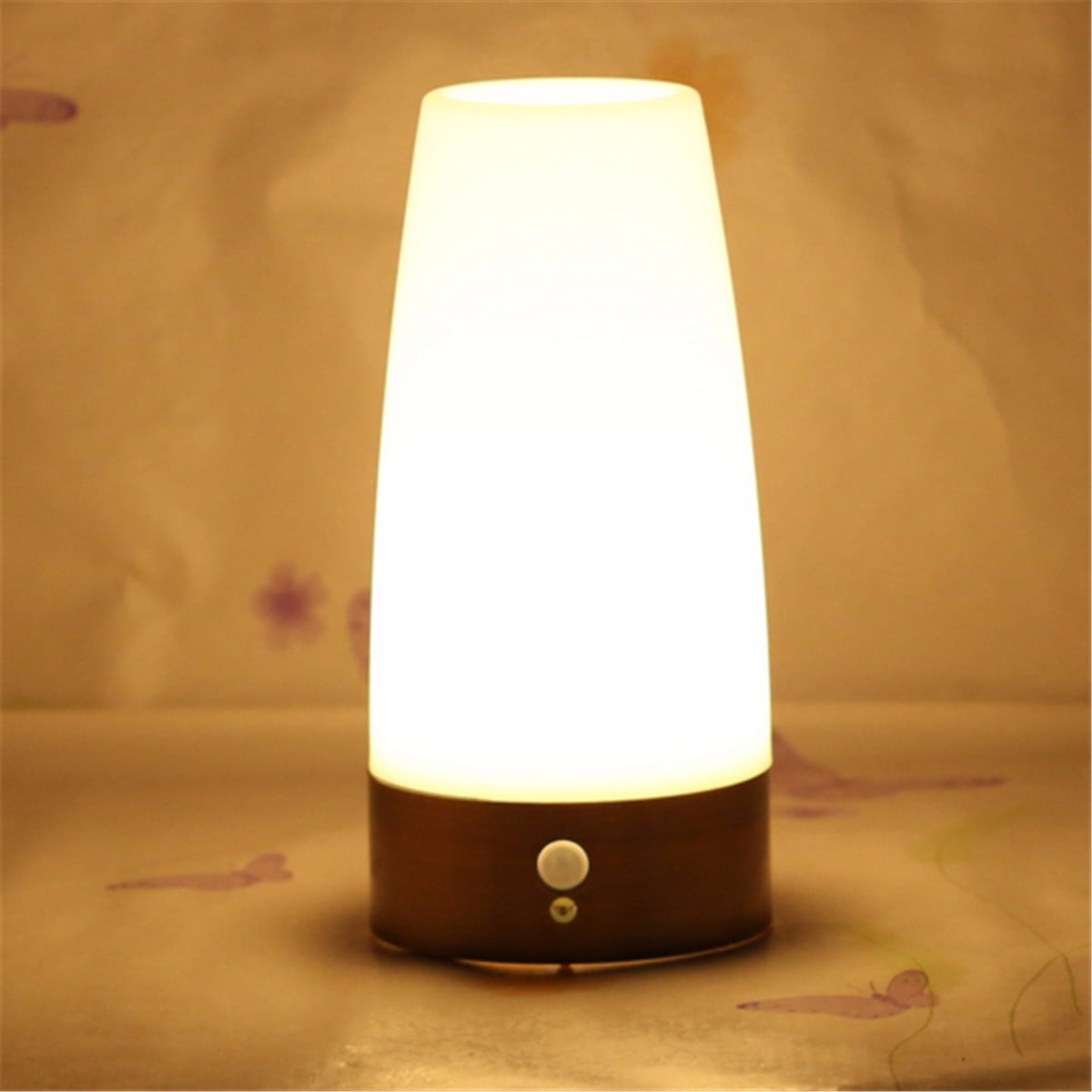 PIR Montion Sensor LED Table Lamp Bedside Night Light, 3 Modes Desk ...