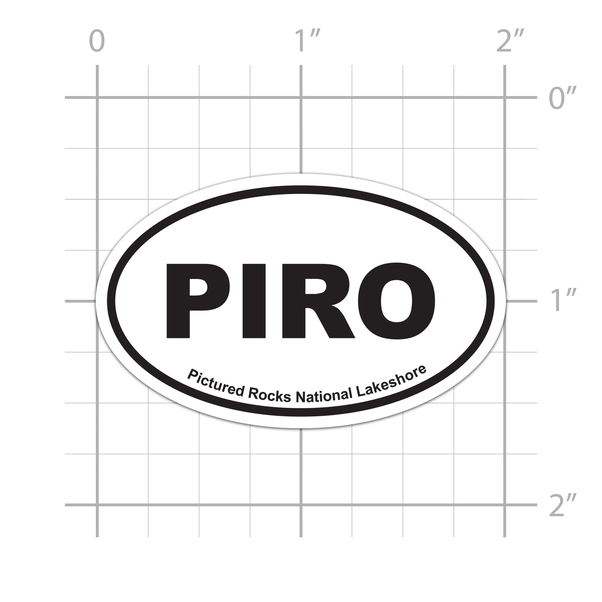 PIRO Pictured Rocks National Lakeshore Sticker for water bottle phone ...
