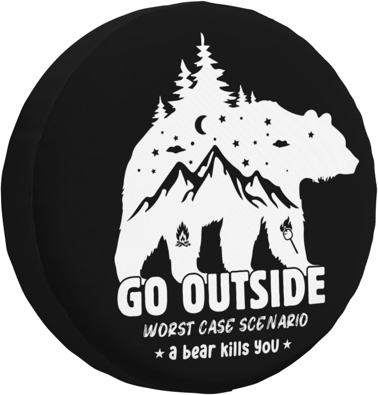 PISONIC Camping Spare Tire Cover Weatherproof Universal Wheel ...