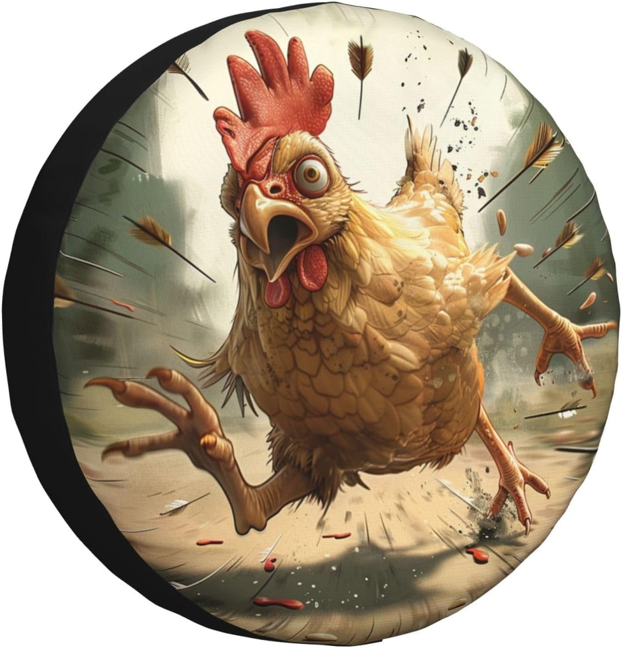 PISONIC Chicken Spare Tire Cover Weatherproof Universal Wheel ...