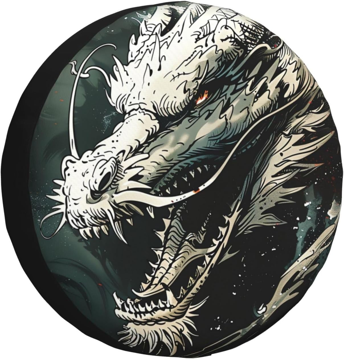 PISONIC Chinese Dragon Spare Tire Cover Weatherproof Universal Wheel ...