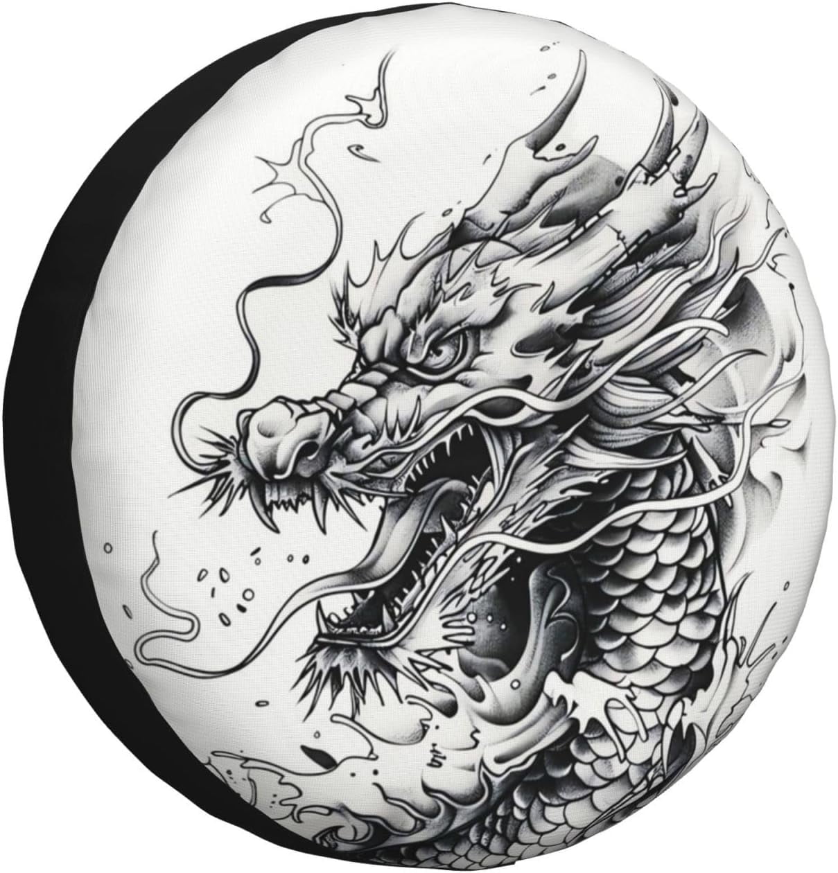 PISONIC Chinese Dragon Spare Tire Cover Weatherproof Universal Wheel ...