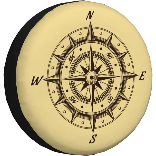 PISONIC Compass Spare Tire Cover Weatherproof Universal Wheel ...