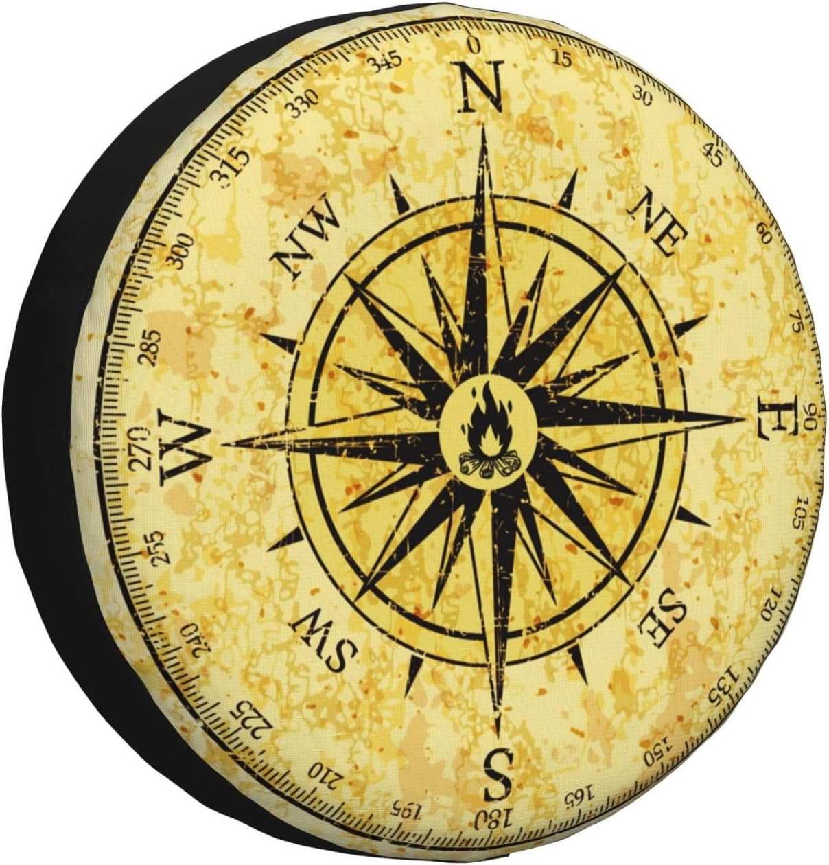 PISONIC Compass Spare Tire Cover Weatherproof Universal Wheel ...