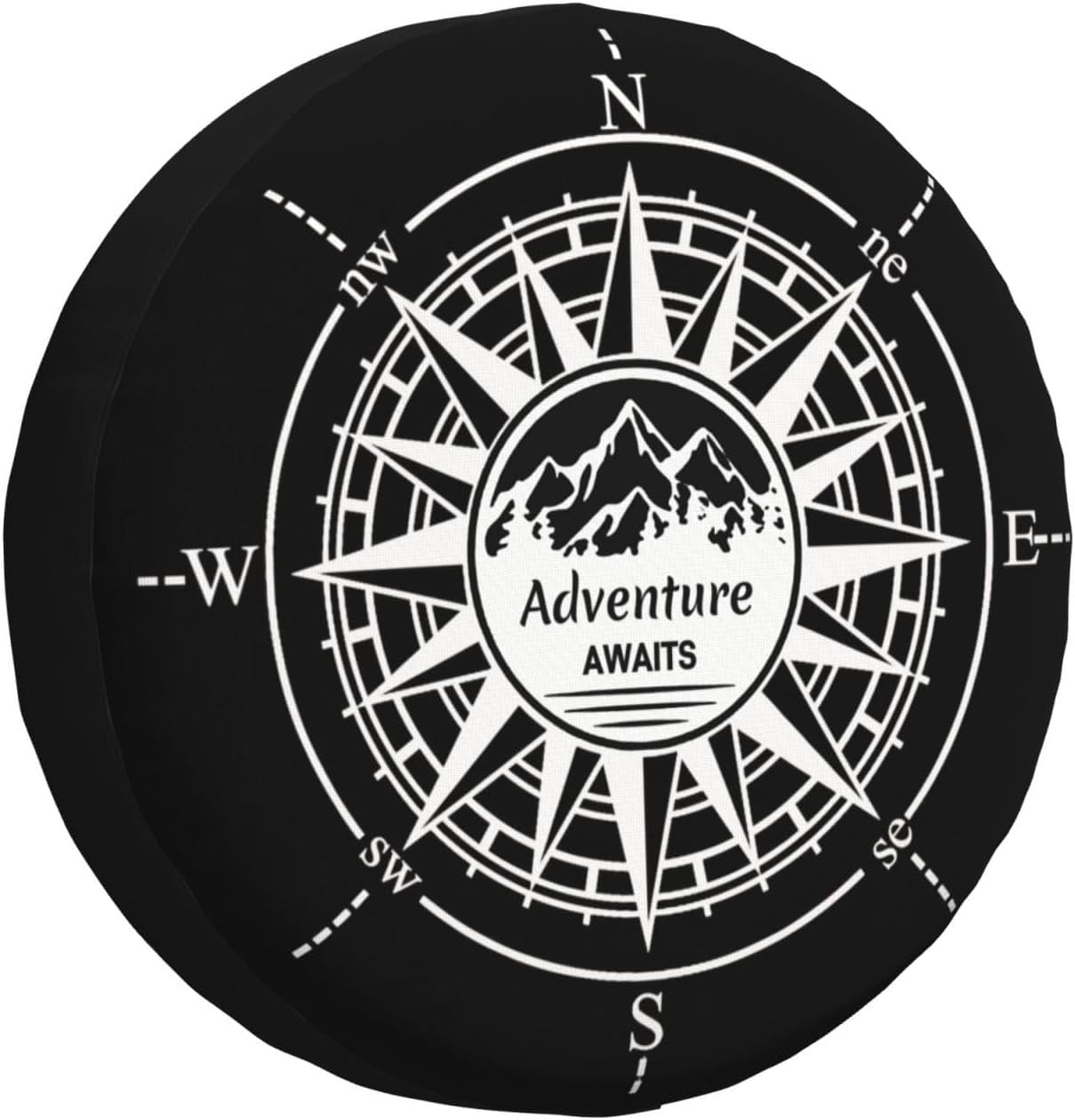 PISONIC Compass Spare Tire Cover Weatherproof Universal Wheel ...