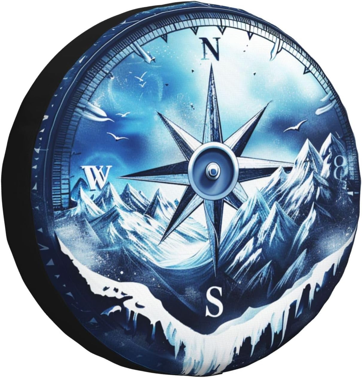 PISONIC Compass Spare Tire Cover Weatherproof Universal Wheel ...
