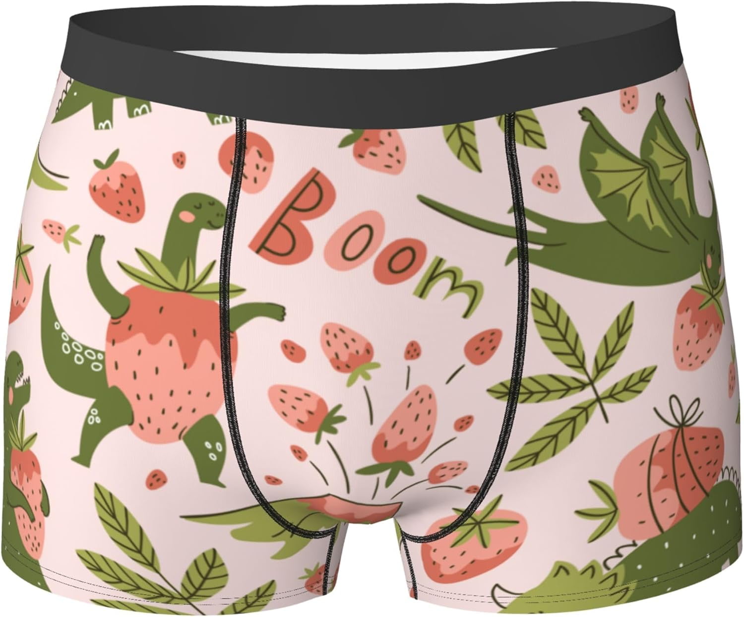 PISONIC Cute Hand Drawn Animal Print Men's Underwear Boxer Briefs ...