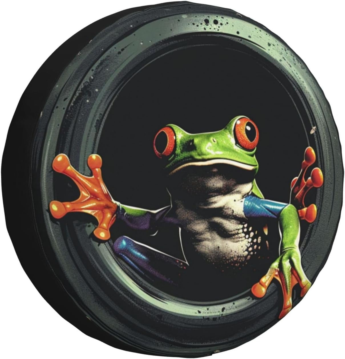 PISONIC Frog Spare Tire Cover Weatherproof Universal Wheel Protectors ...