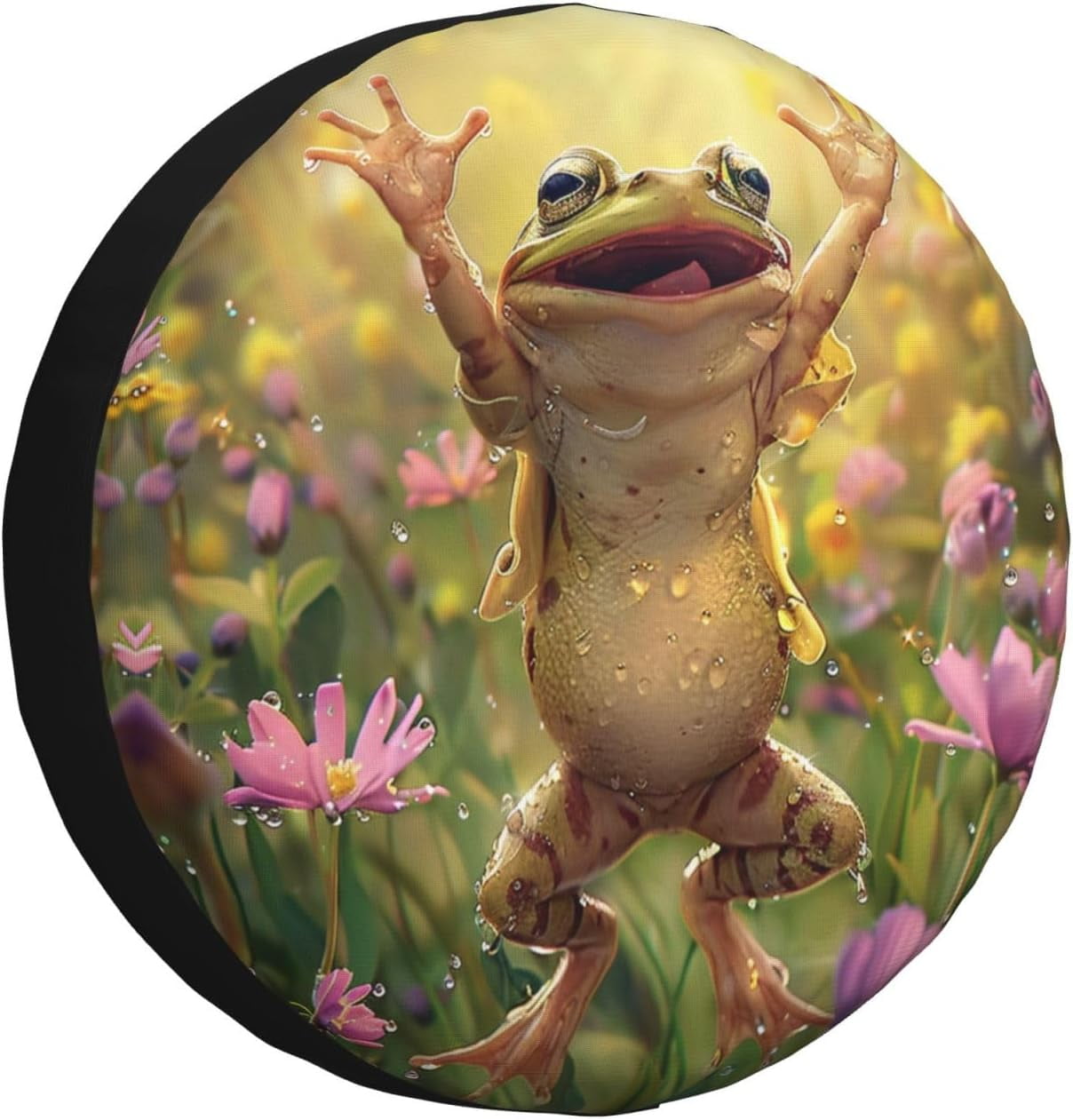 PISONIC Frog Spare Tire Cover Weatherproof Universal Wheel Protectors ...