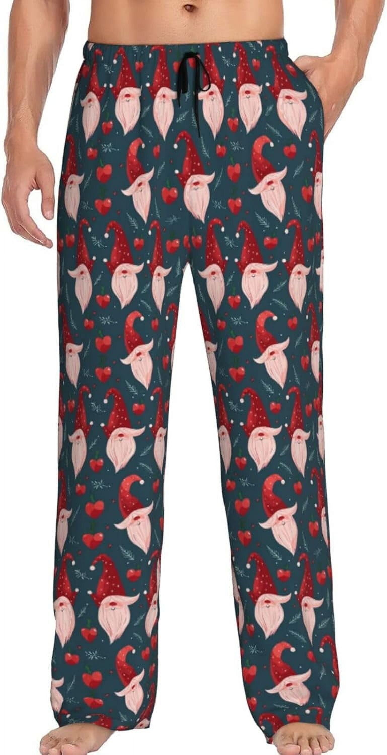 PISONIC Funny Mens Pajama Pants Lounge Men's Pajama Bottoms Soft Sleep ...