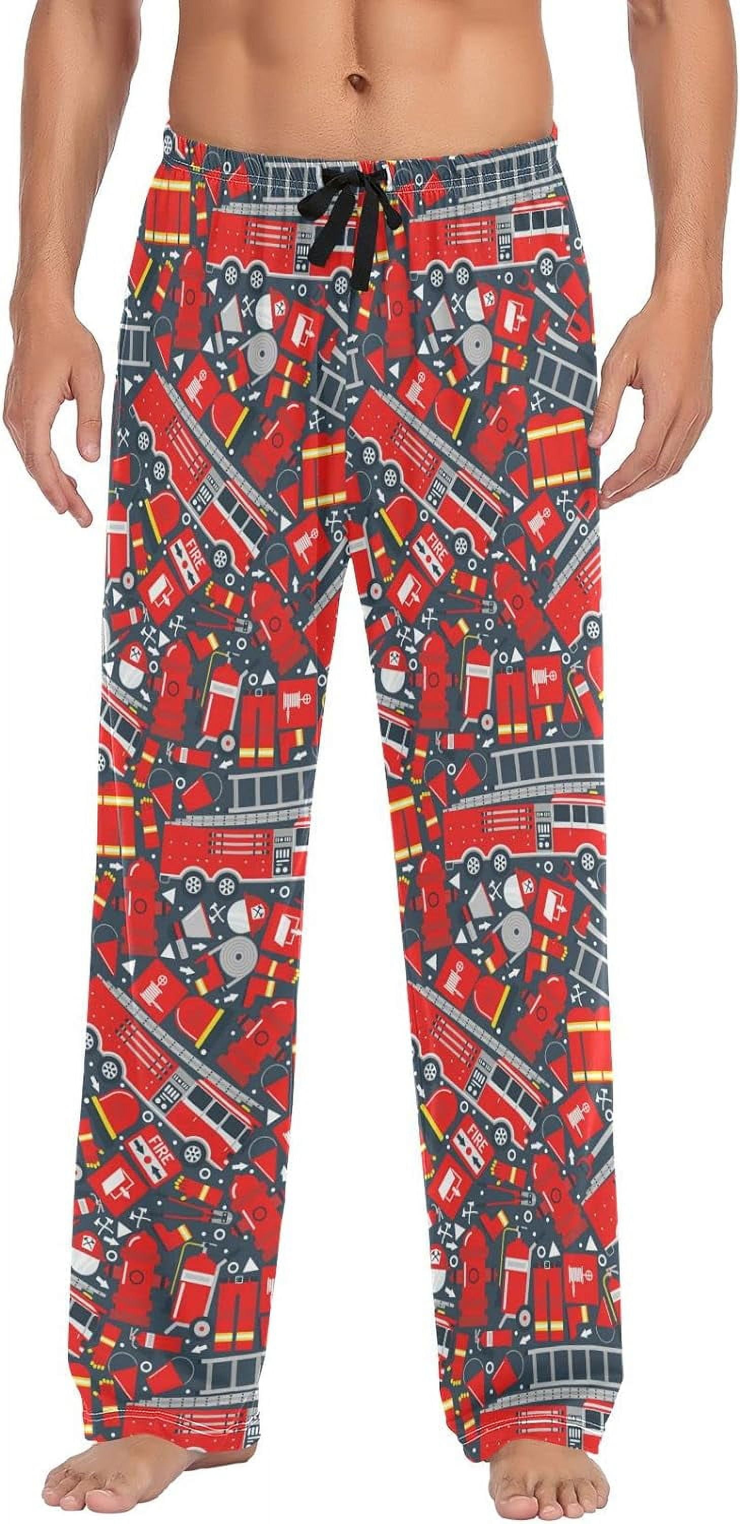 PISONIC Funny Mens Pajama Pants Lounge Men's Pajama Bottoms Soft Sleep ...