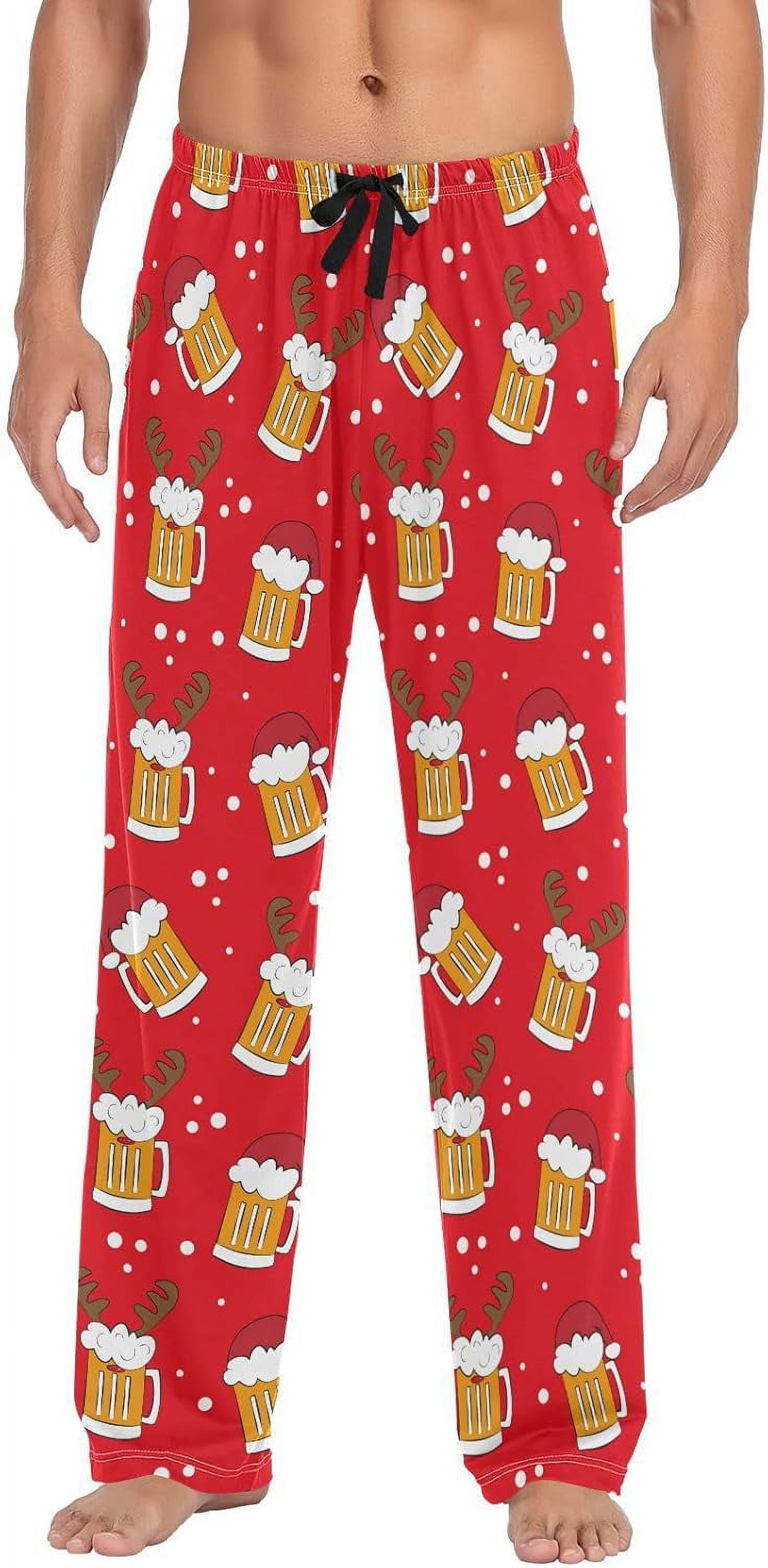 PISONIC Funny Pajama Pants for Men, Lounge Pants Super Soft Men Pajama ...