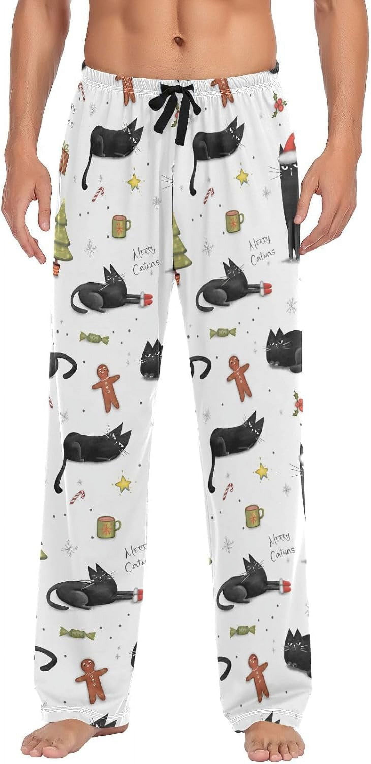 PISONIC Funny Pajama Pants for Men, Lounge Pants Super Soft Men Pajama ...