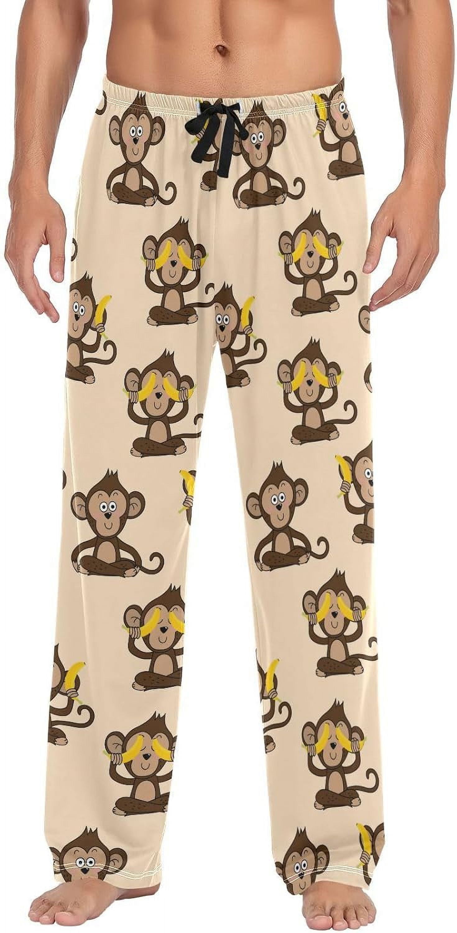 PISONIC Funny Pajama Pants for Men, Lounge Pants Super Soft Men Pajama ...