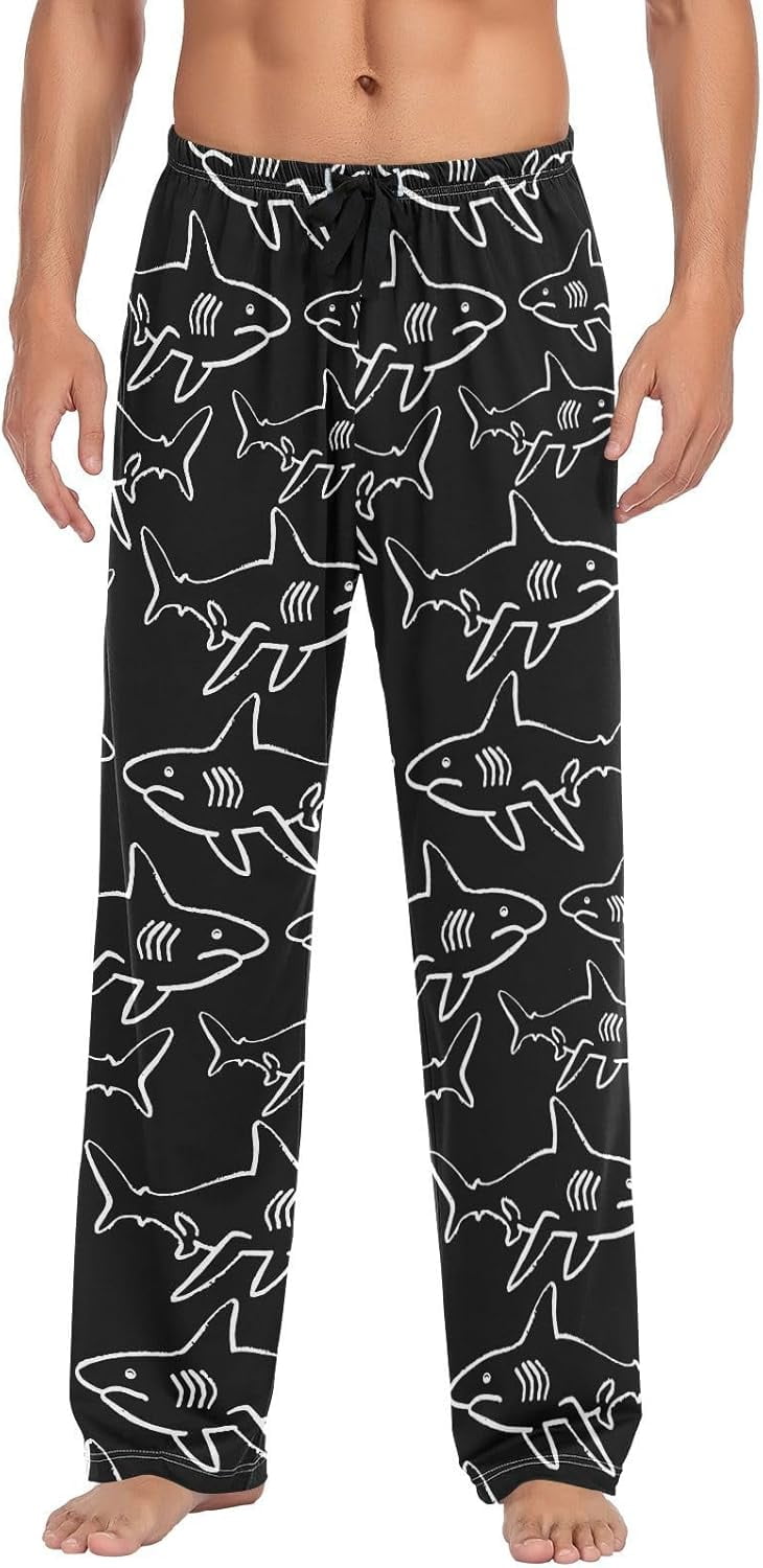 PISONIC Funny Pajama Pants for Men, Lounge Pants Super Soft Men Pajama ...
