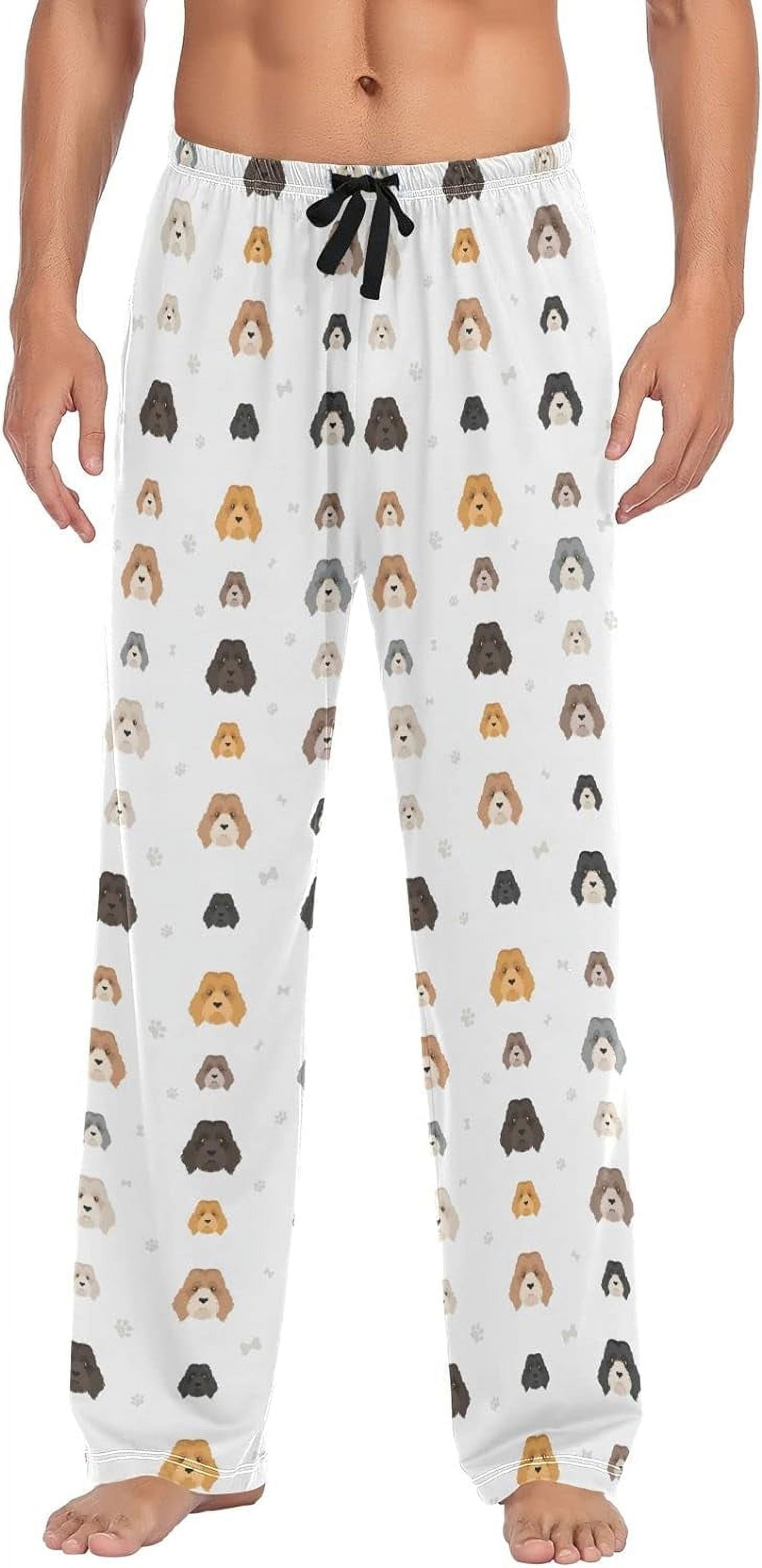 PISONIC Labradoodle Dogs Mens Pajama Pants Lounge Men's Pajama Bottoms ...
