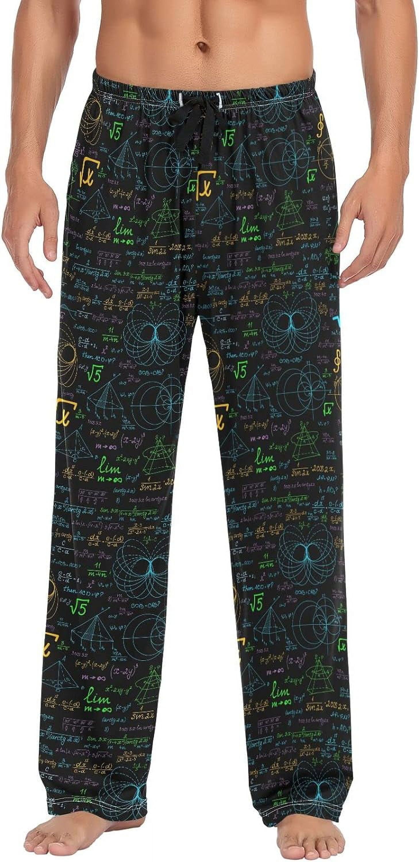 PISONIC Math Formulas Mens Pajama Pants Lounge Men's Pajama Bottoms ...