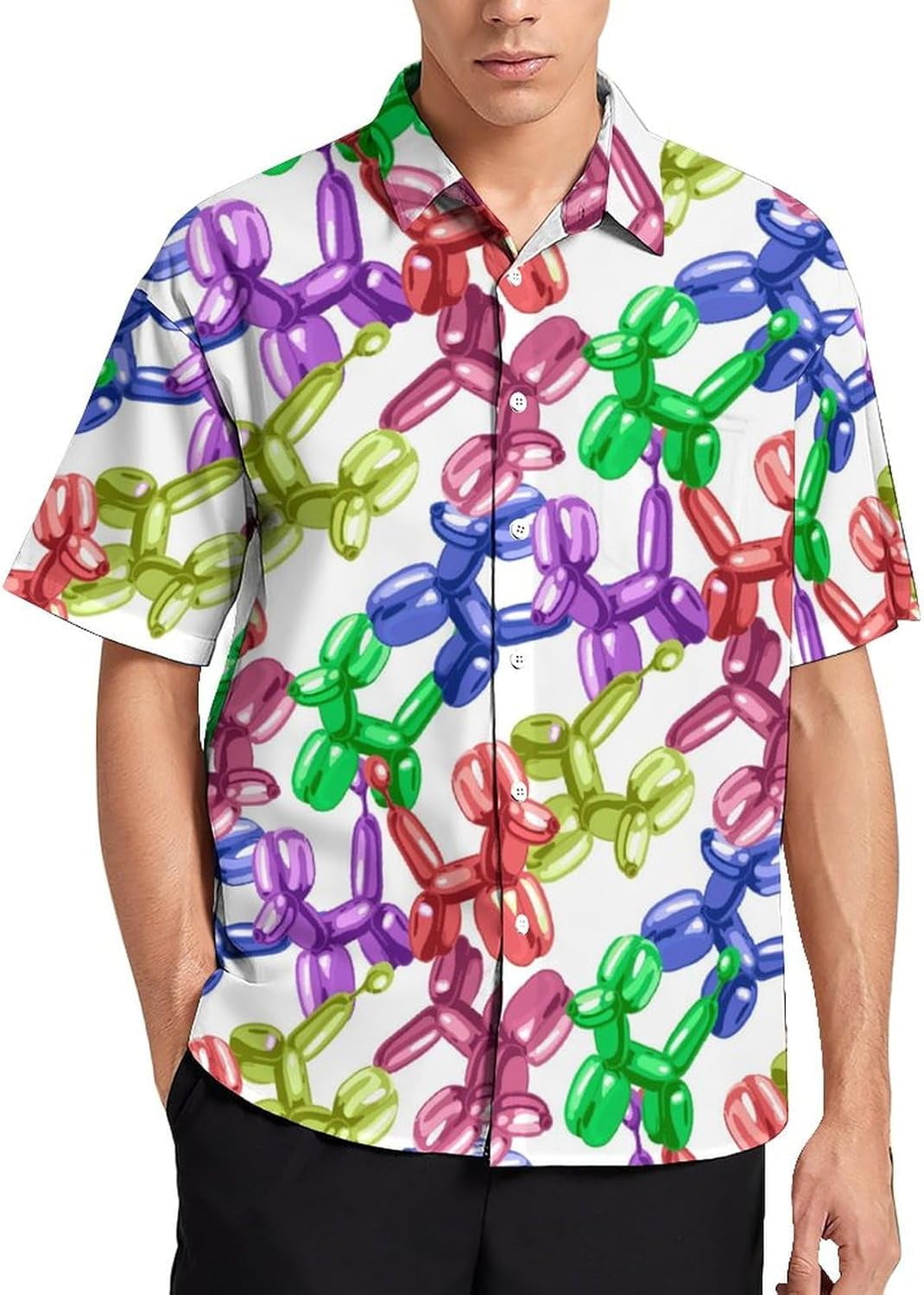 PISONIC Men's Hawaiian Shirts Summer Tropical Beach Shirt Short Sleeve ...