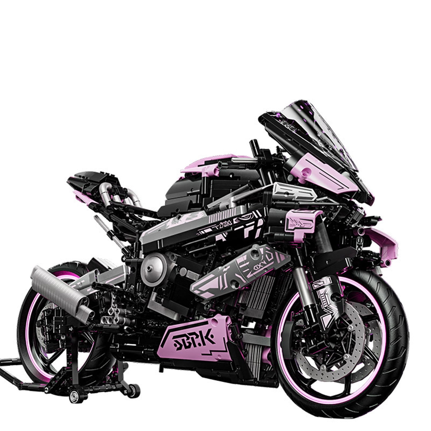PISONIC Motorcycle Toy Building Blocks Kit, Motorbike Toy Collection ...